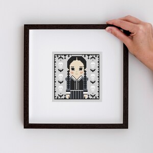 Wednesday Addams Cross Stitch Pattern PDF. Instant Download Cross ...