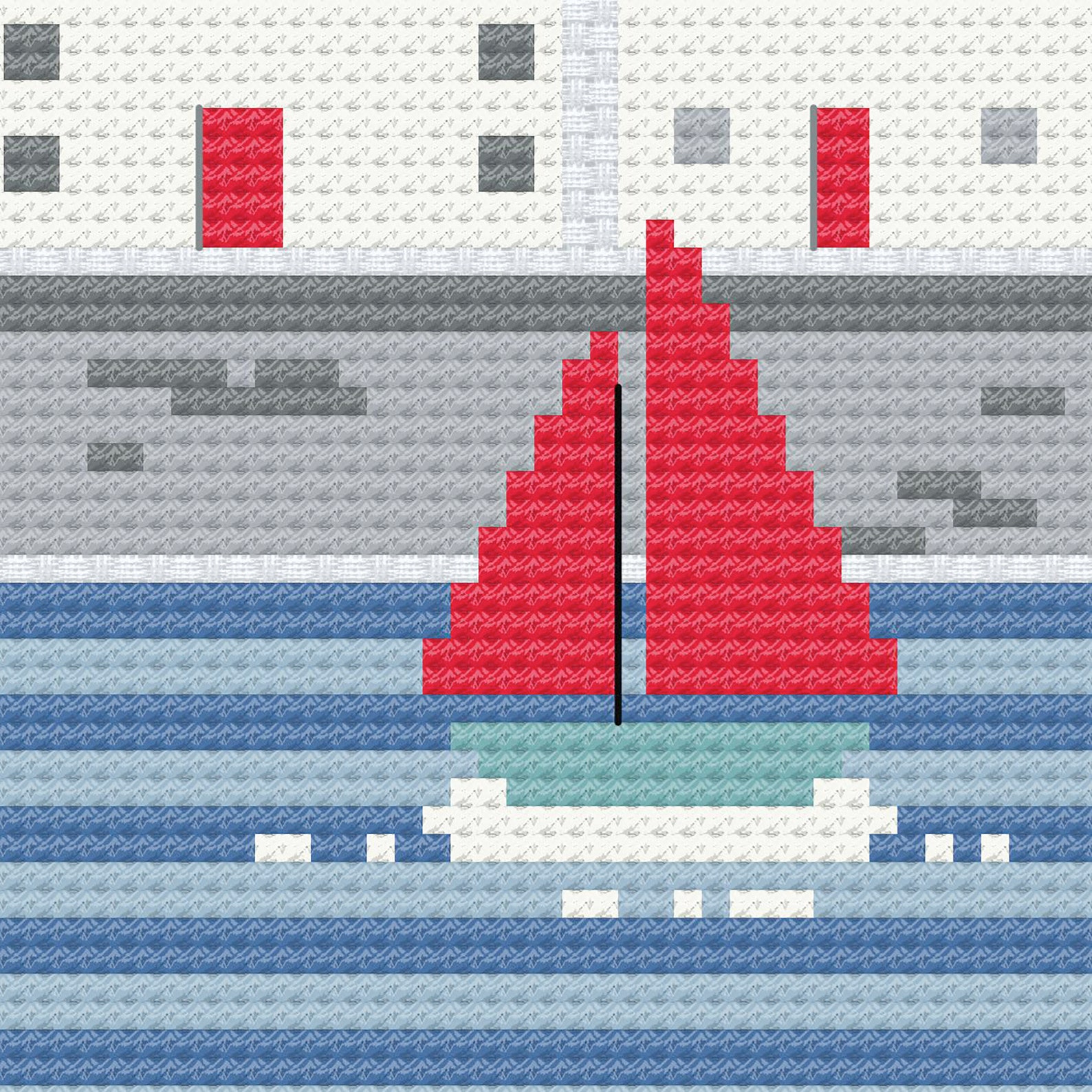 Little Seaside Houses Cross Stitch Pattern PDF. Instant Download ...