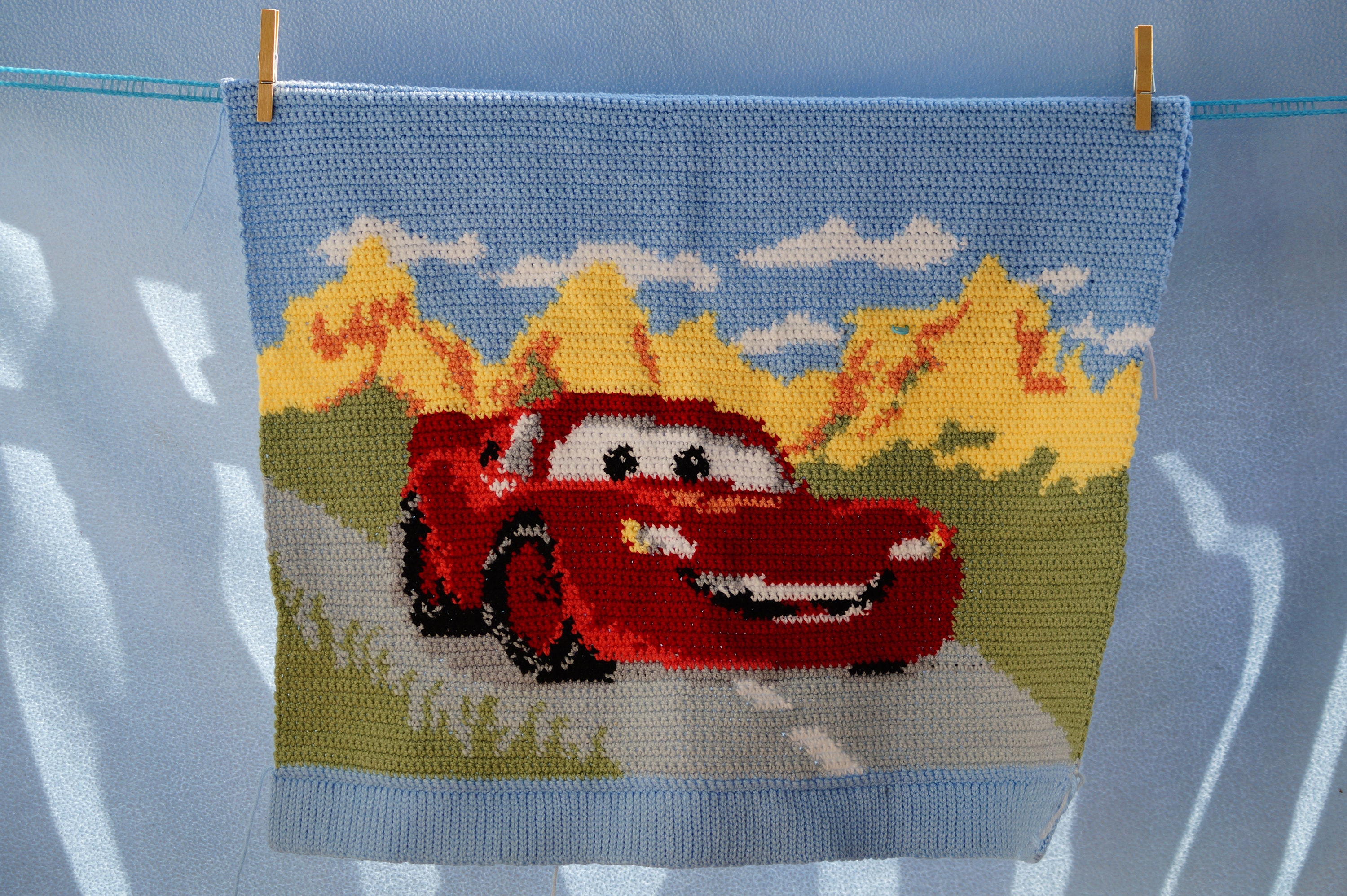 Lightning Mcqueen Tapestry - Etsy
