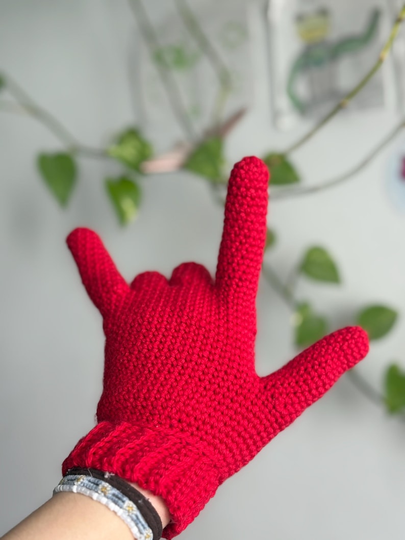 Fingered Gloves - Crochet Pattern - Etsy