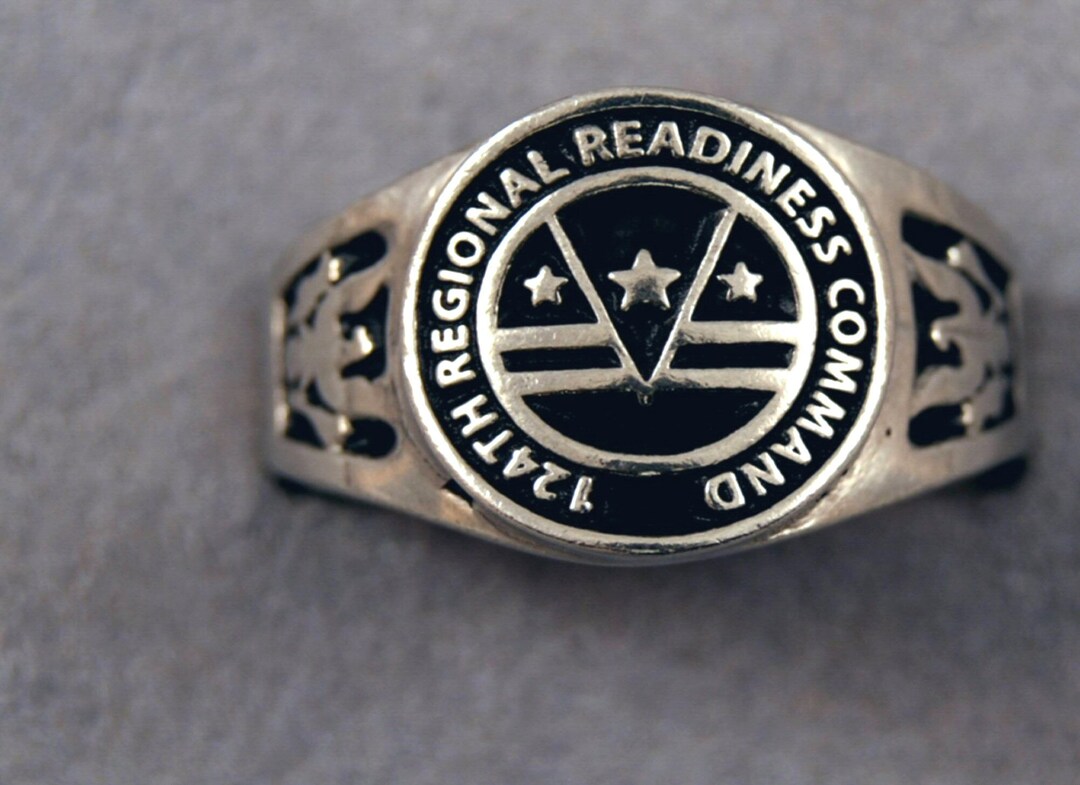124th Regional Readiness Command Insignia Ring Military Unit Rings US ...