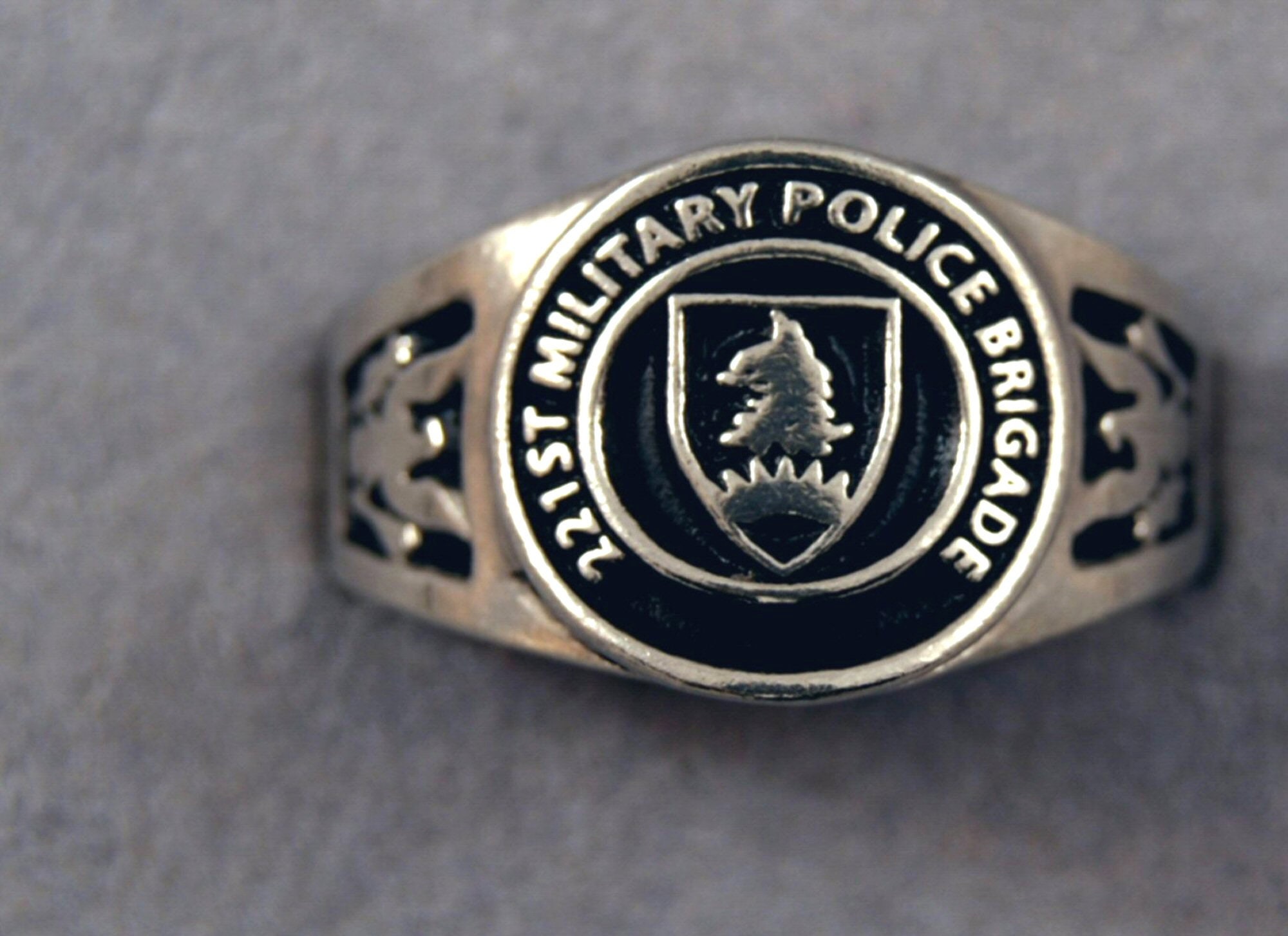 221st Military Police Brigade Insignia Ring MP Service Ring Military ...