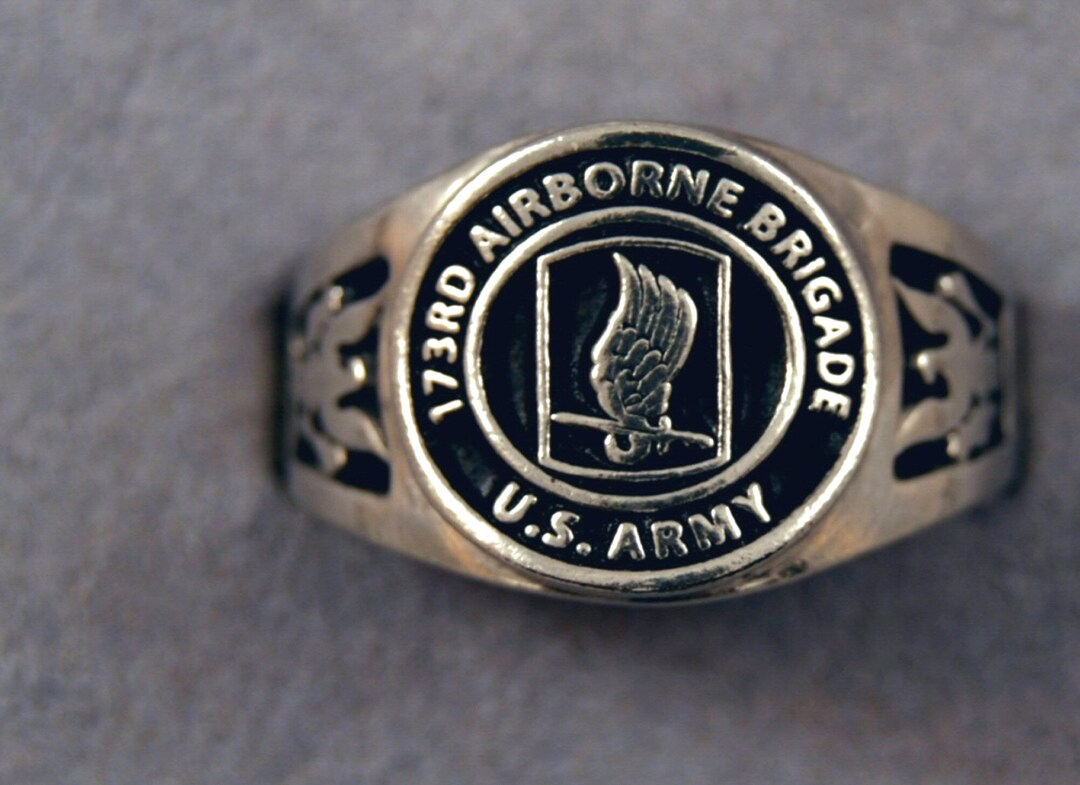 173rd Airborne Brigade Insignia Ring Airborne Service Ring Military Signet Unit Rings - Etsy