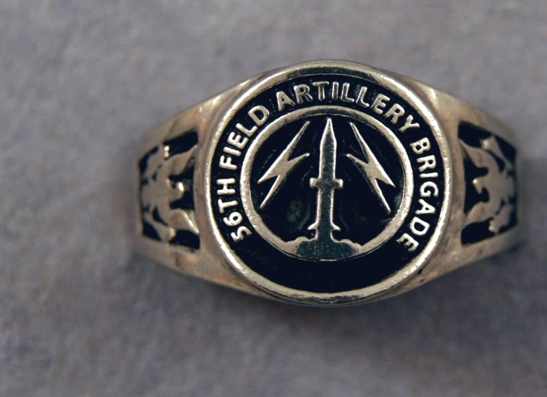 56th Field Artillery Brigade Insignia Ring Quick, Reliable, Accurate ...