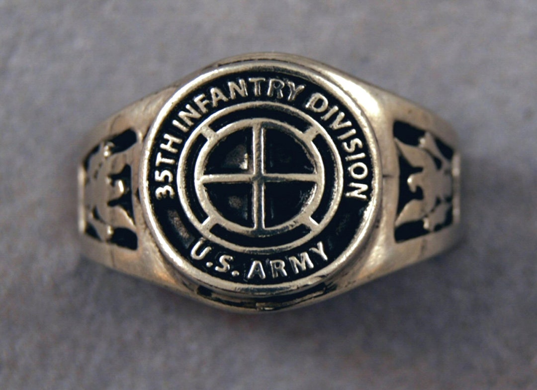 35th Infantry Division Insignia Ring Service Rings US Army Units 35th ...