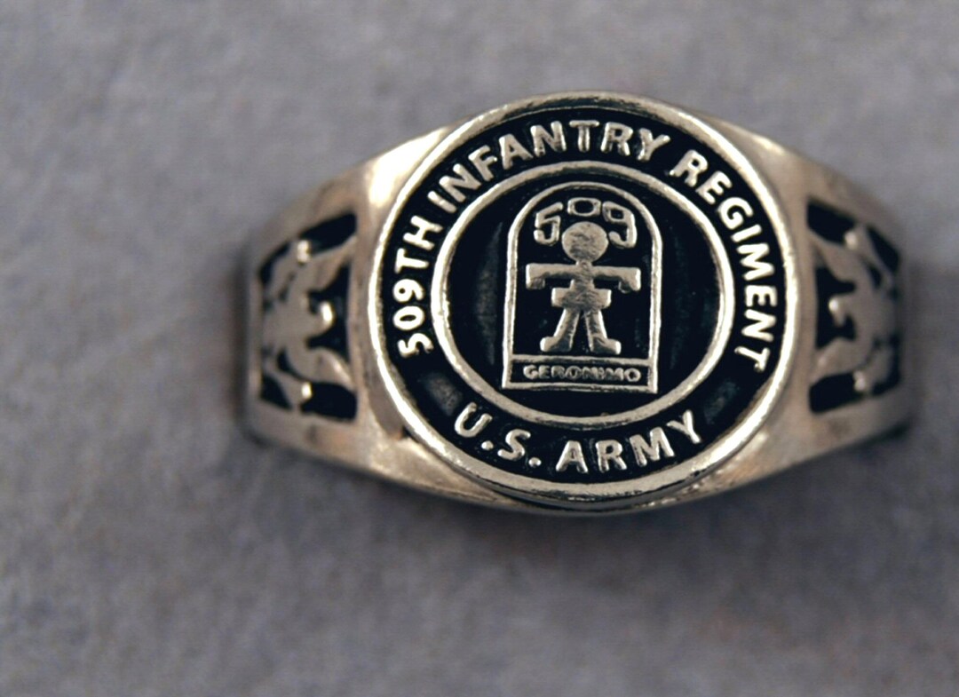 509th Infantry Regiment Insignia Ring 509th PIR Service Ring Military ...