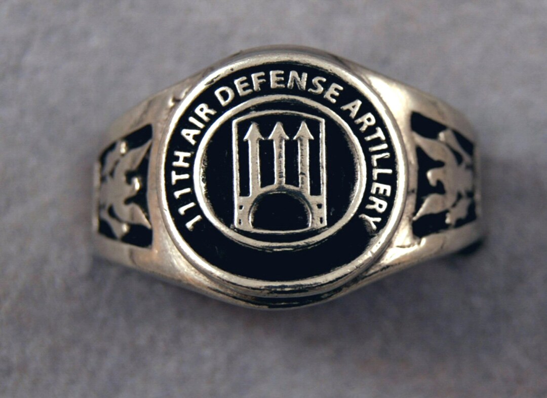 111th Air Defense Artillery Brigade Insignia Ring 111th ADA Signet Unit ...