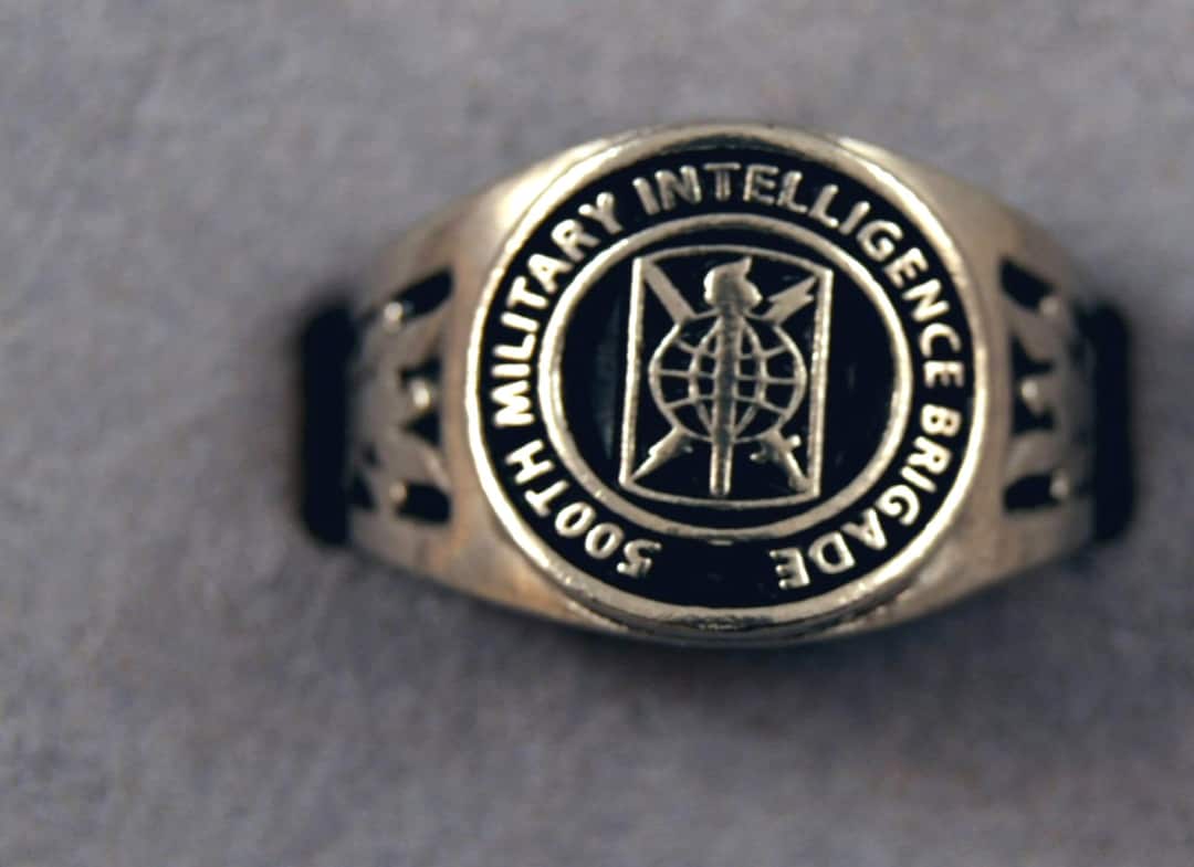 500th Military Intelligence Brigade Insignia Ring MI Rings Pacific ...