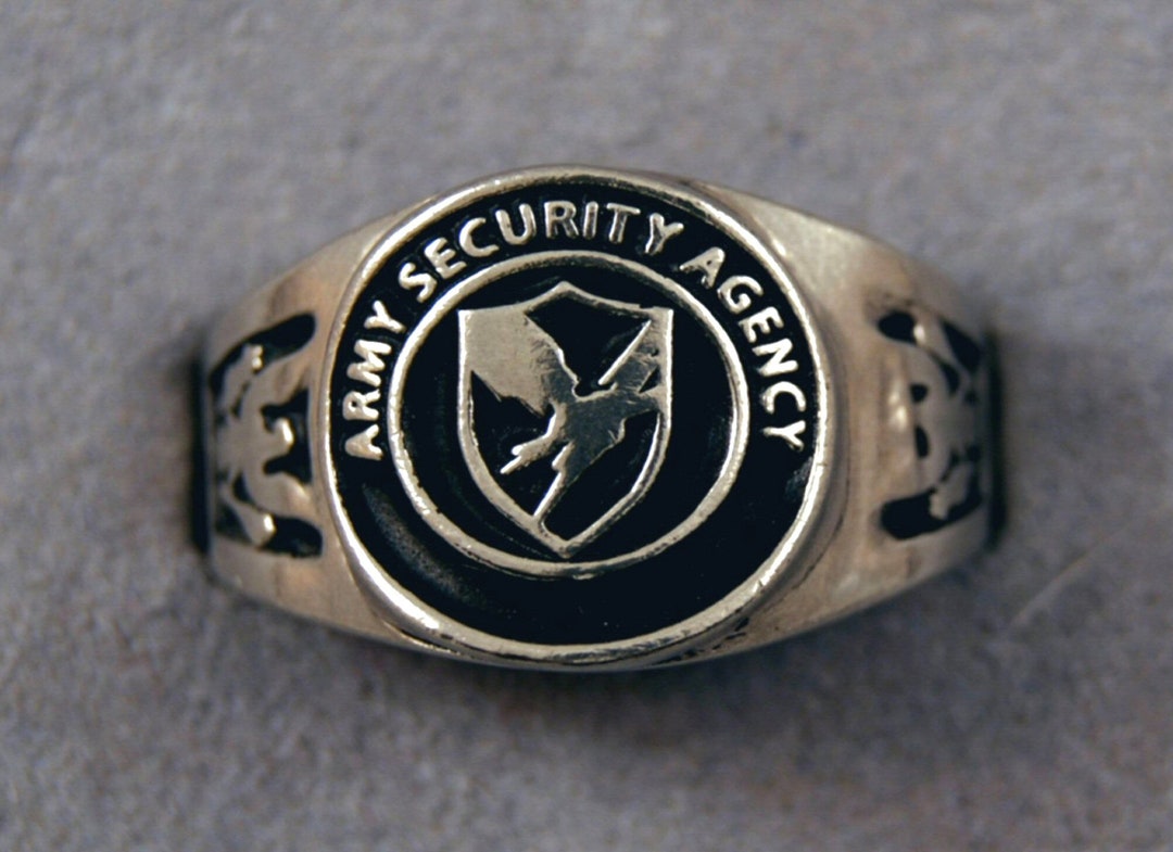 Army Securtity Agency Insignia Ring ASA Army Rings USA Vigilant Always ...