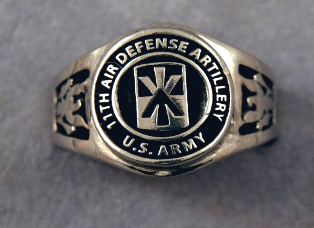 11th Air Defense Artillery Brigade Insignia Ring 11th ADA Ring Train to ...