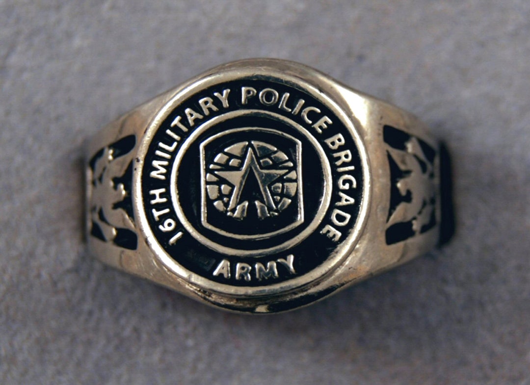 16TH Military Police Brigade Insignia Ring MP Service Ring Military ...