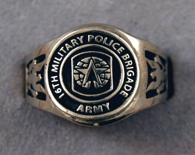 16TH Military Police Brigade Insignia Ring MP Service Ring Military ...