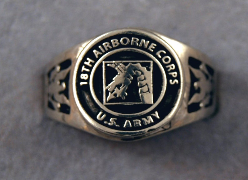 18th Airborne Corps Insignia Ring Sky Dragons Airborne Ring US - Etsy