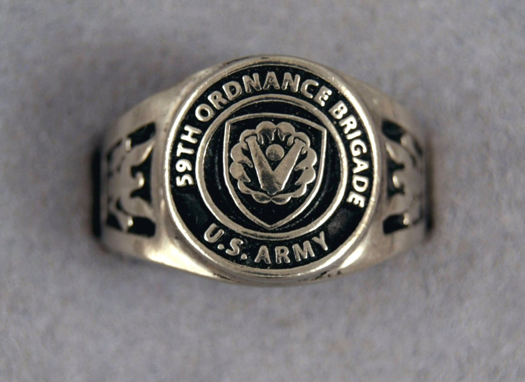 59th Ordnance Brigade Insignia Ring US Army Signet Unit Rings - Etsy