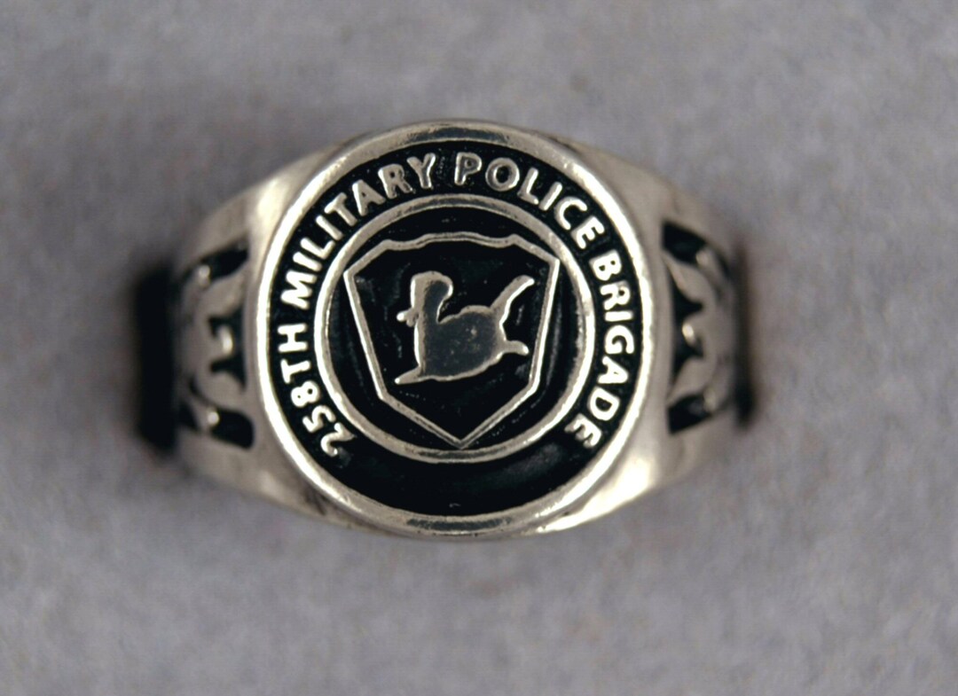 258th Military Police Brigade Ring MP Insignia Service Ring Military ...