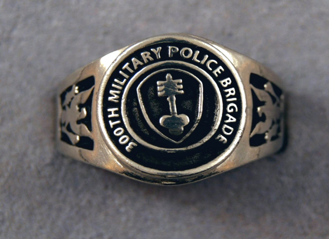 300th Military Police Brigade Insignia Ring MP Service Ring Military ...