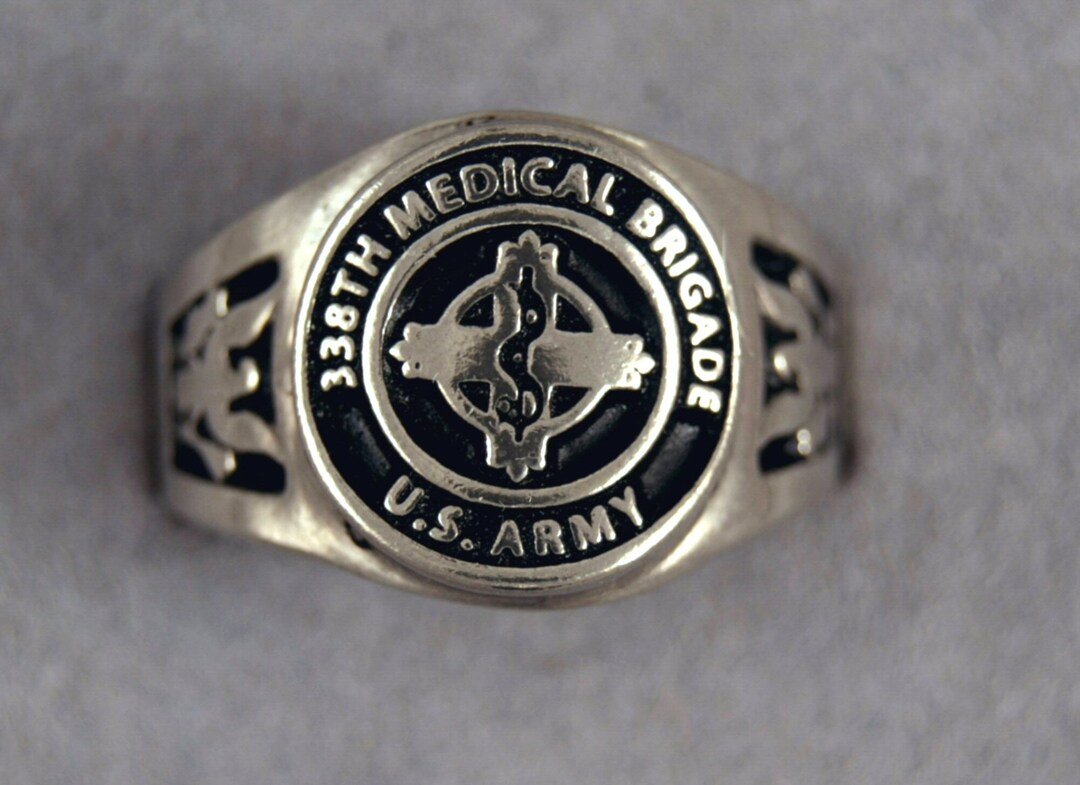 338th Medical Brigade Insignia Ring US Army Signet Unit Rings - Etsy