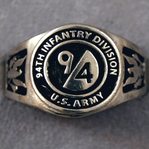 94th Infantry Division Insignia Ring Pilgrim Division Ring US Army - Etsy