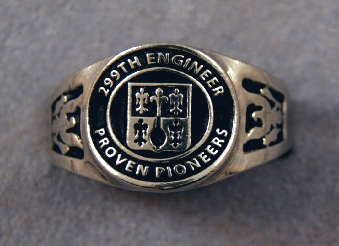 299th Engineer Brigade Insignia Ring Proven Pioneers US Army Combat ...