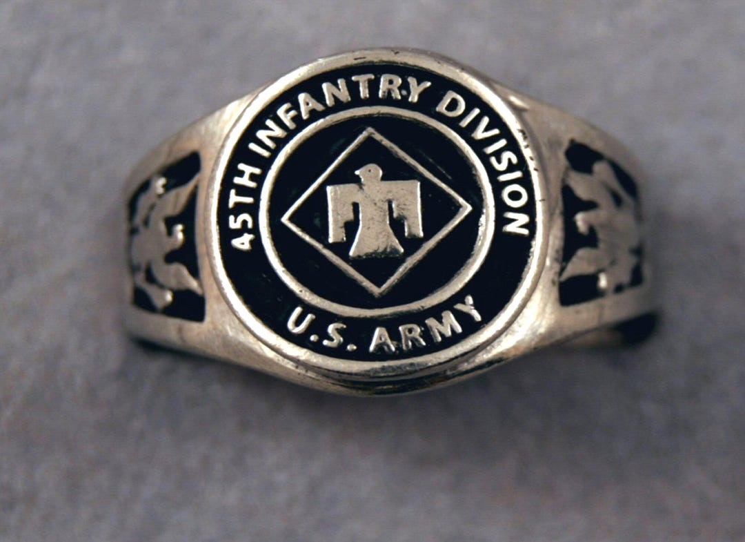 45th Infantry Division Insignia Ring 45th ID Ring US Army Thunderbirds ...