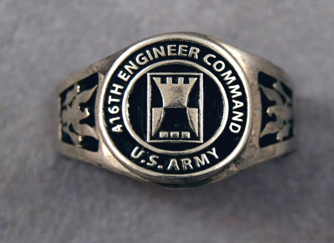 416th Engineer Command Insignia Ring Unit Rings US Army - Etsy
