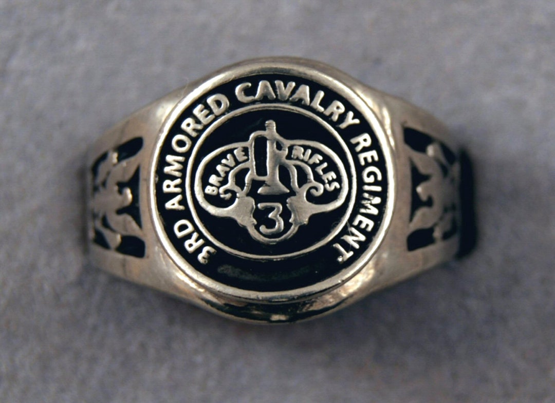 3rd Armored Cavalry Regiment Insignia Ring Cav Service Ring Brave ...