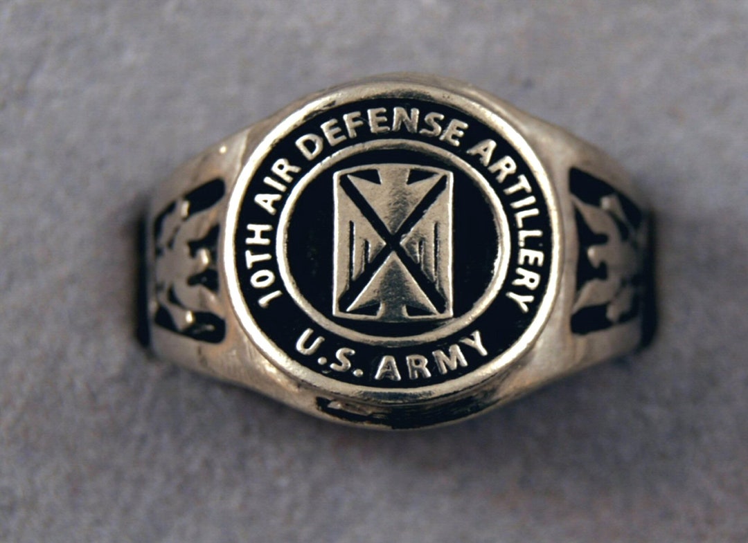 10th Air Defense Artillery Brigade Insignia Ring Service Ring Military ...