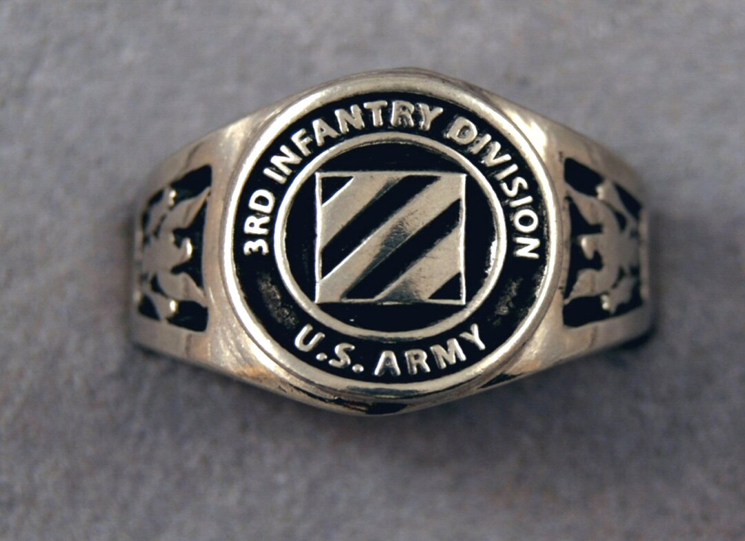 3rd Infantry Division Ring 3rd ID Service Ring Military Signet Unit ...