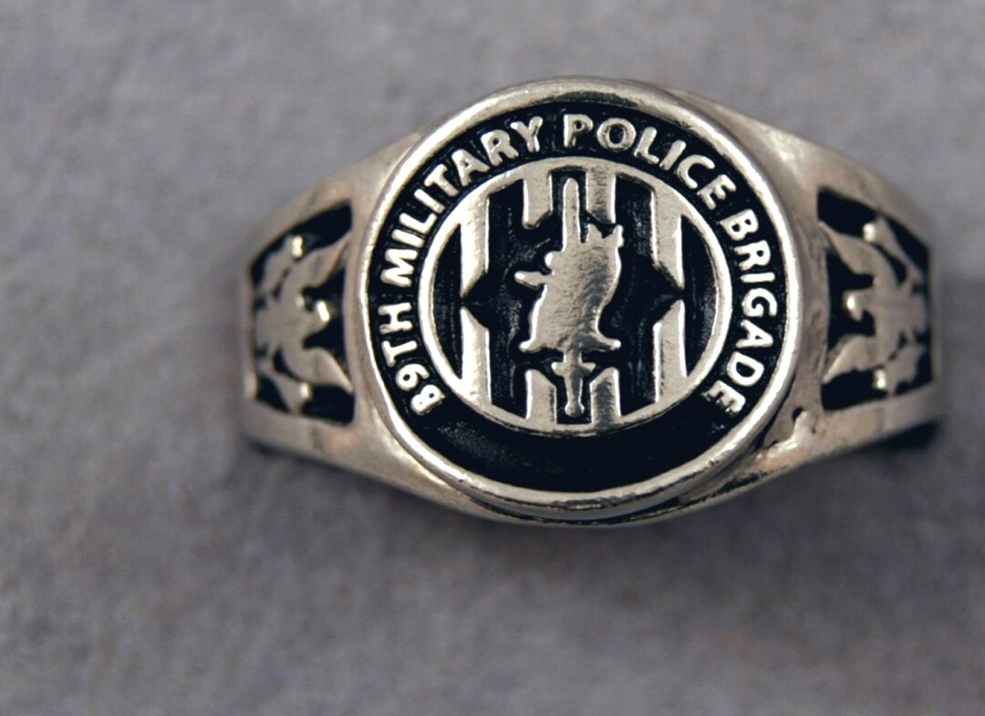 89th Military Police Brigade Insignia Ring MP Military Unit Rings ...