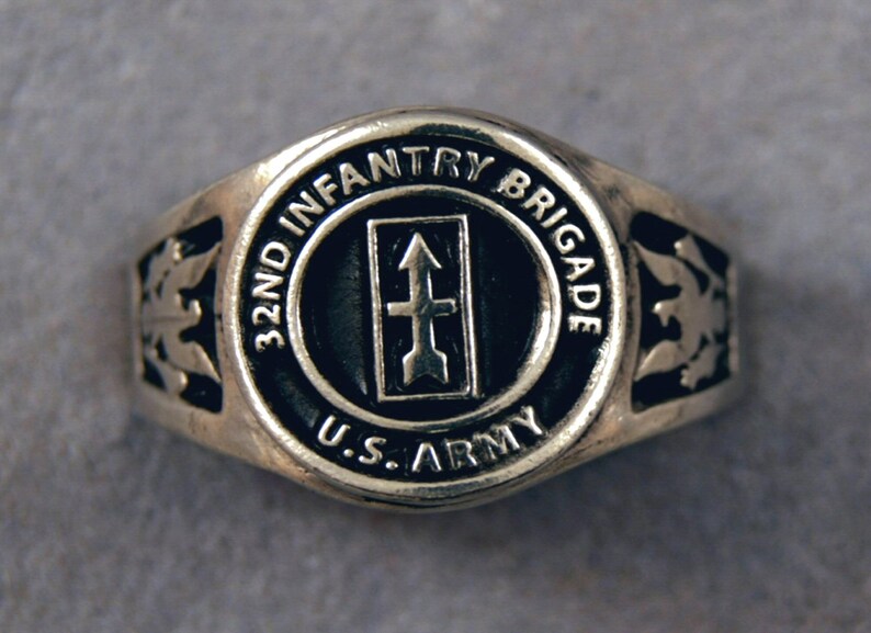 32nd Infantry Brigade Insignia Ring Infantry Wisconsin - Etsy