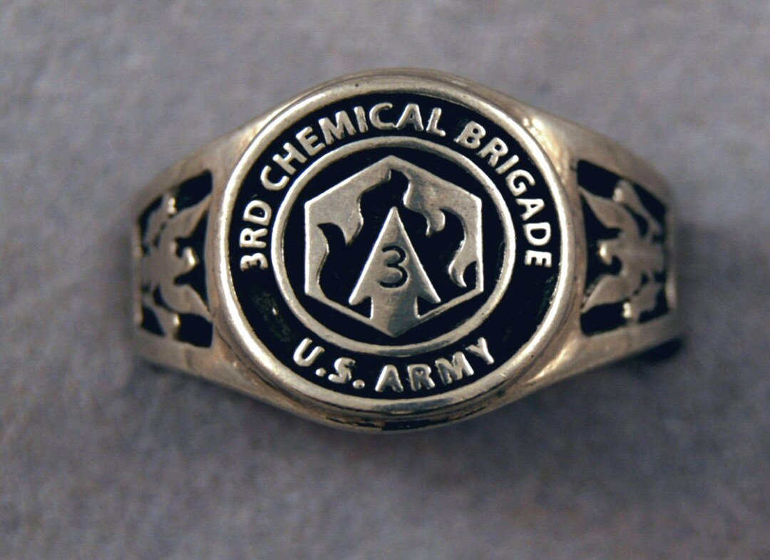 3rd Chemical Brigade Insignia Ring TRADOC Unit Ring Training Brigade ...