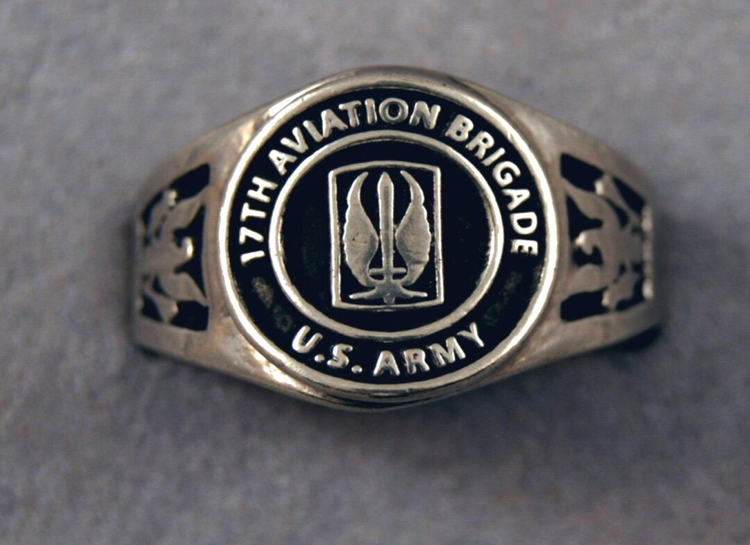 17th Aviation Brigade Insignia Ring US Army Unit Rings Freedom's Eagles ...