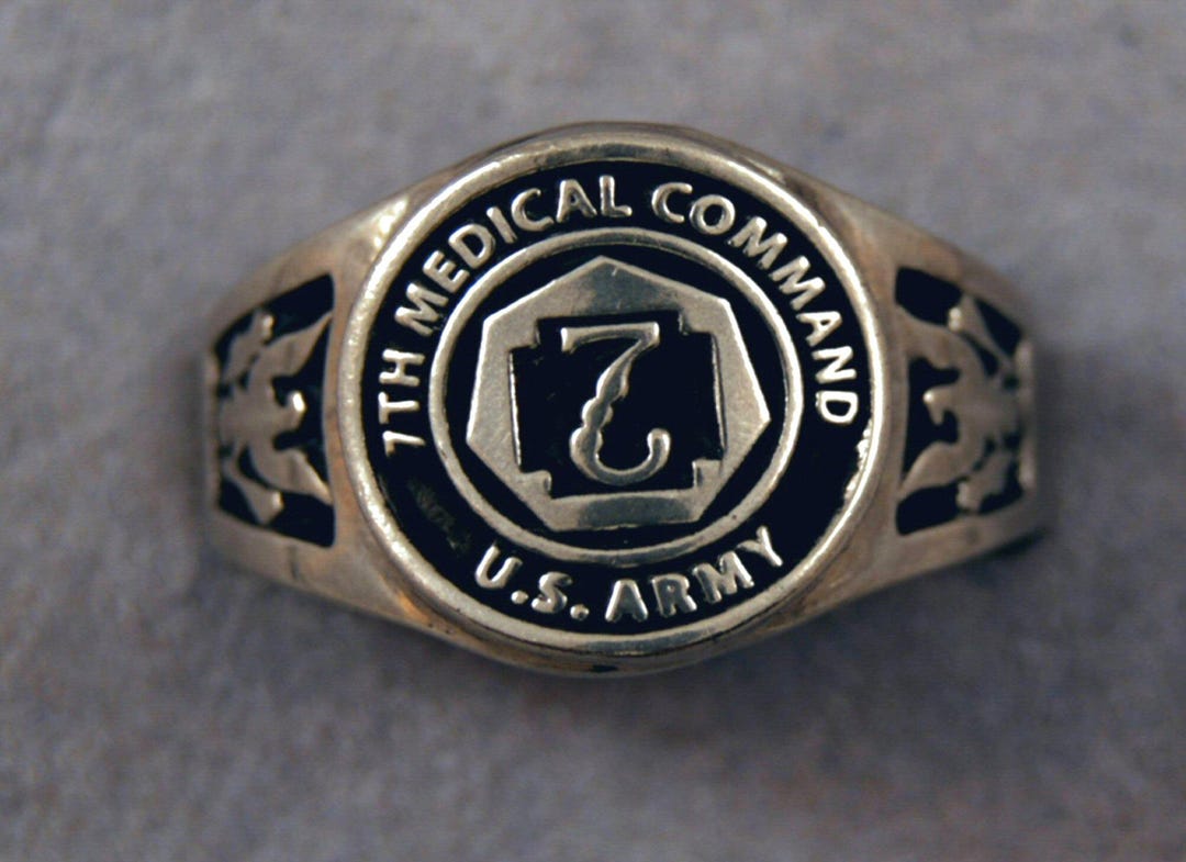 7th Medical Command Insignia Ring the Seventh Serves Unit Rings - Etsy