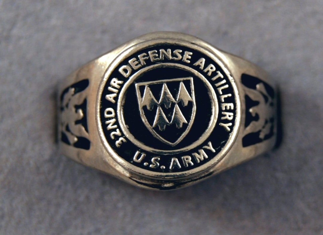32nd Air Defense Artillery Brigade Insignia Ring Signet Unit Rings ...