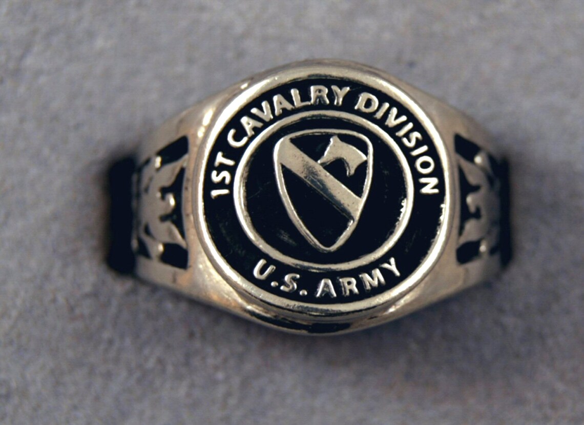 1st Cavalry Division Insignia Ring Cav Service Unit Rings US - Etsy