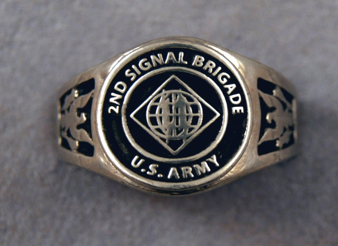 2nd Signal Brigade Insignia Ring Brigade of Excellence Ring US Army - Etsy
