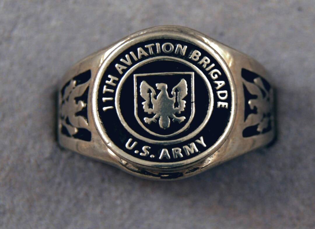 11th Aviation Brigade Insignia Ring US Army Reserve Unit Ring We Make ...