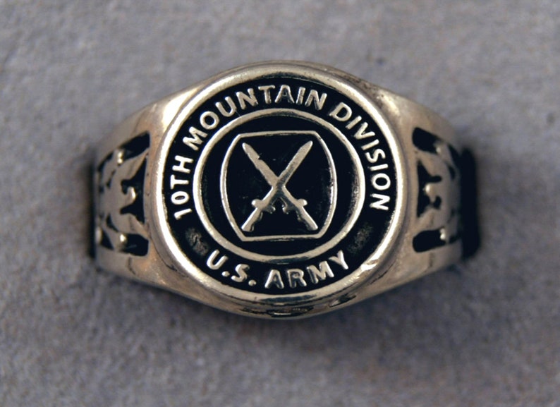 10th Mountain Division Insignia Ring Infantry Service Ring - Etsy