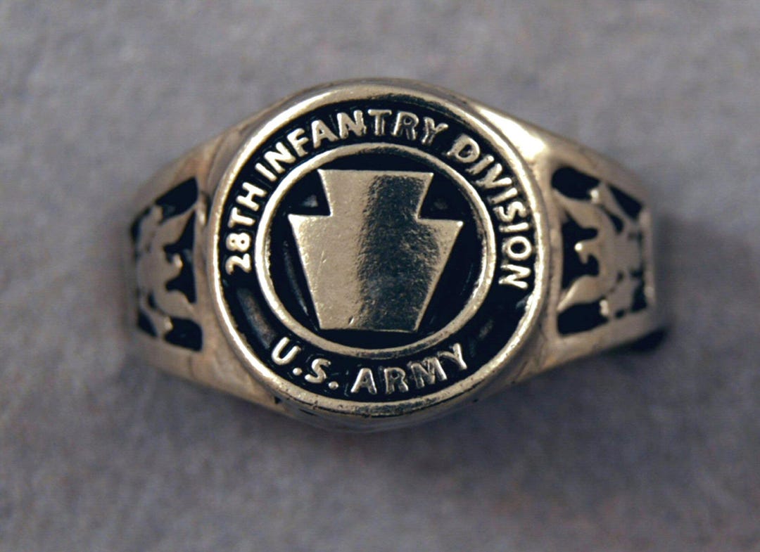28th Infantry Division Insignia Ring - US Army Unit Rings - Keystone ...