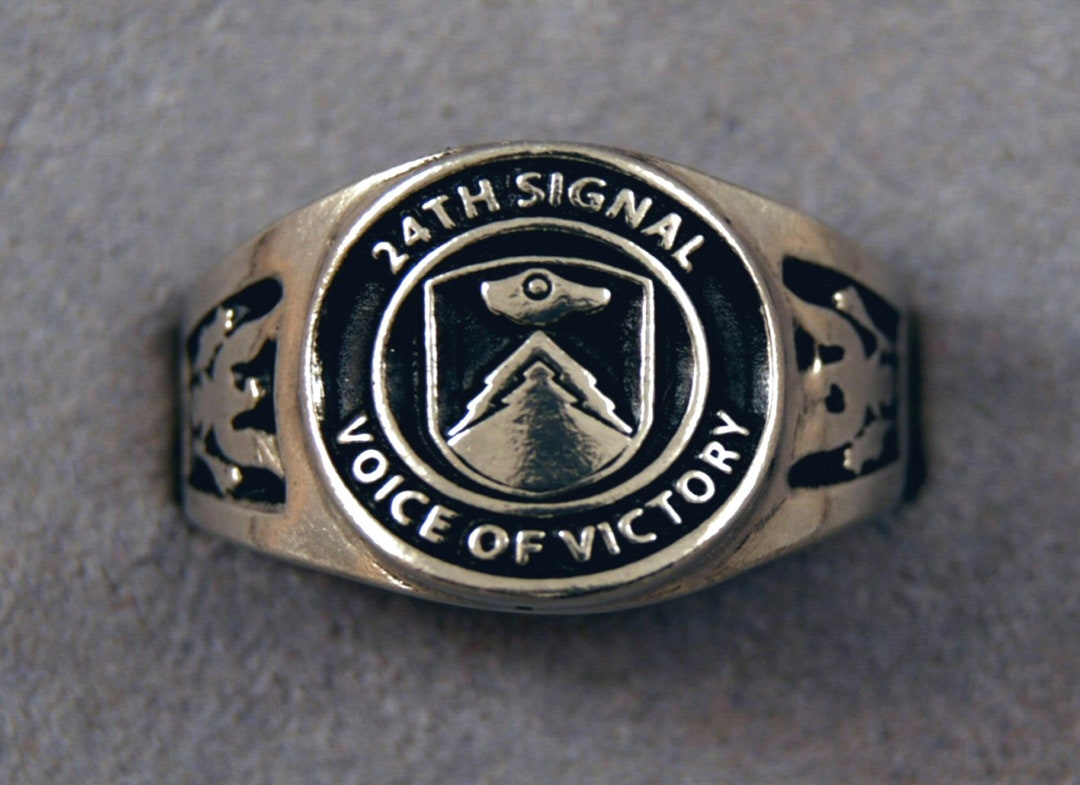 24th Signal Battalion Insignia Ring Voice of Victory Ring US Army - Etsy