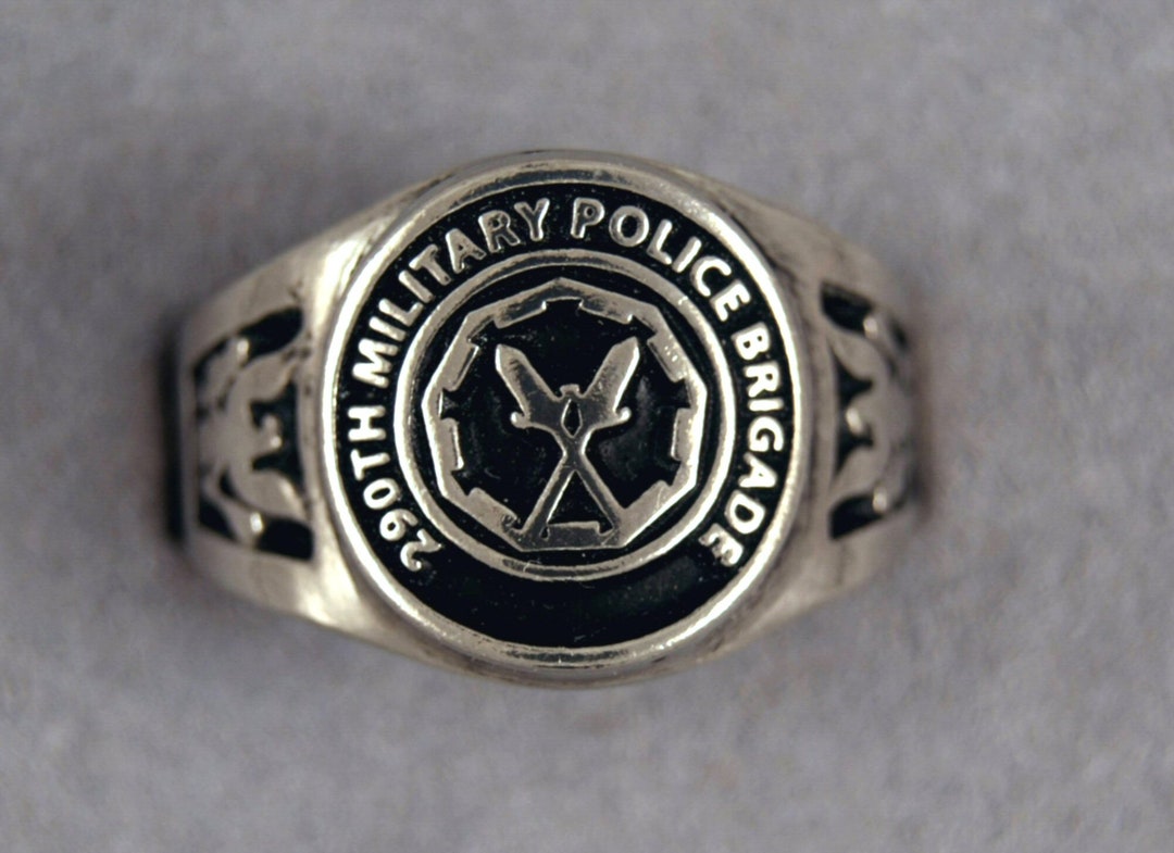290th Military Police Brigade Insignia Ring MP Service Ring Custody ...