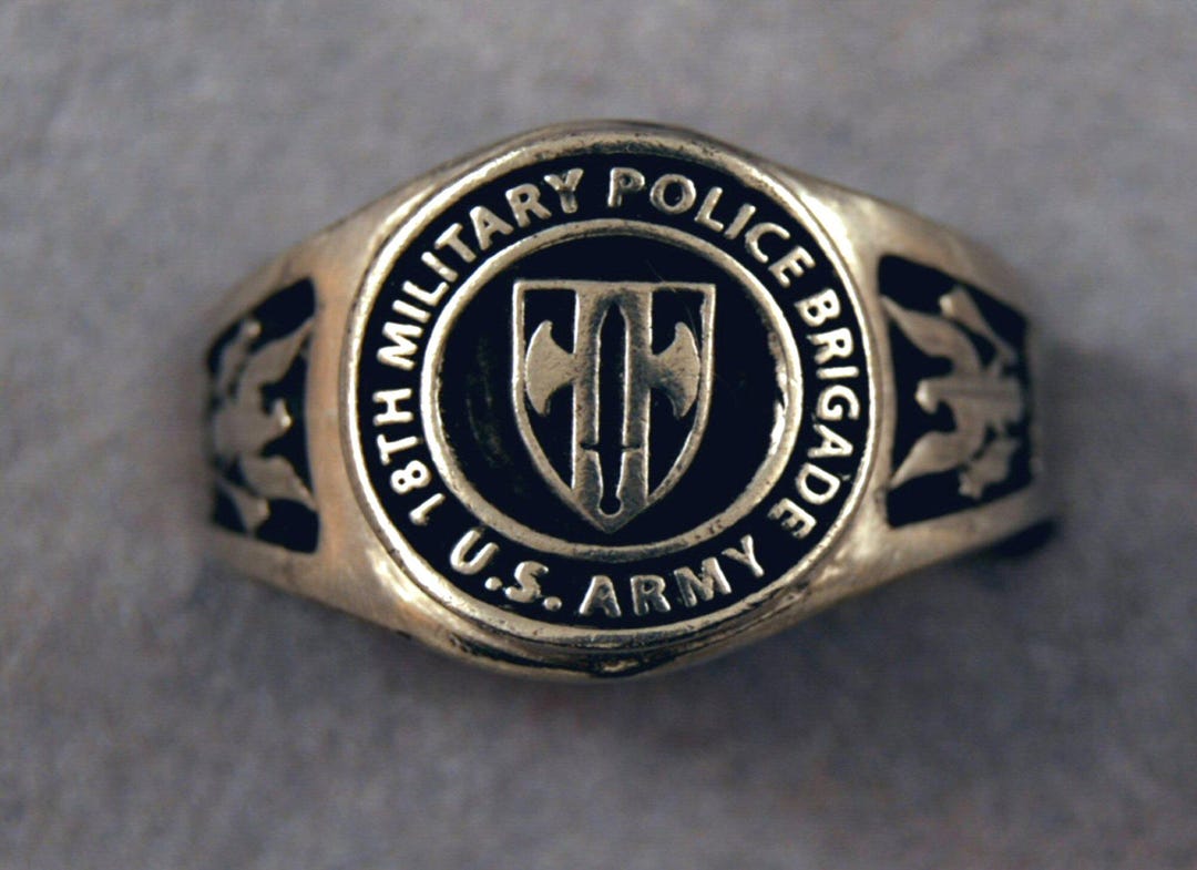 18 Military Police Brigade Ring MP Service Ring US Army Rings Ever ...
