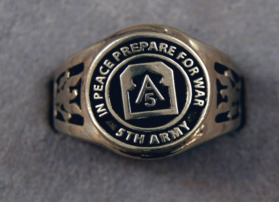 5th Army Insignia Ring Ring Army Group Field Armies Unit Rings in Peace ...