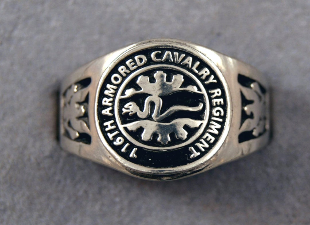 116th Armored Cavalry Regiment Insignia Ring Unit Rings US Army ...