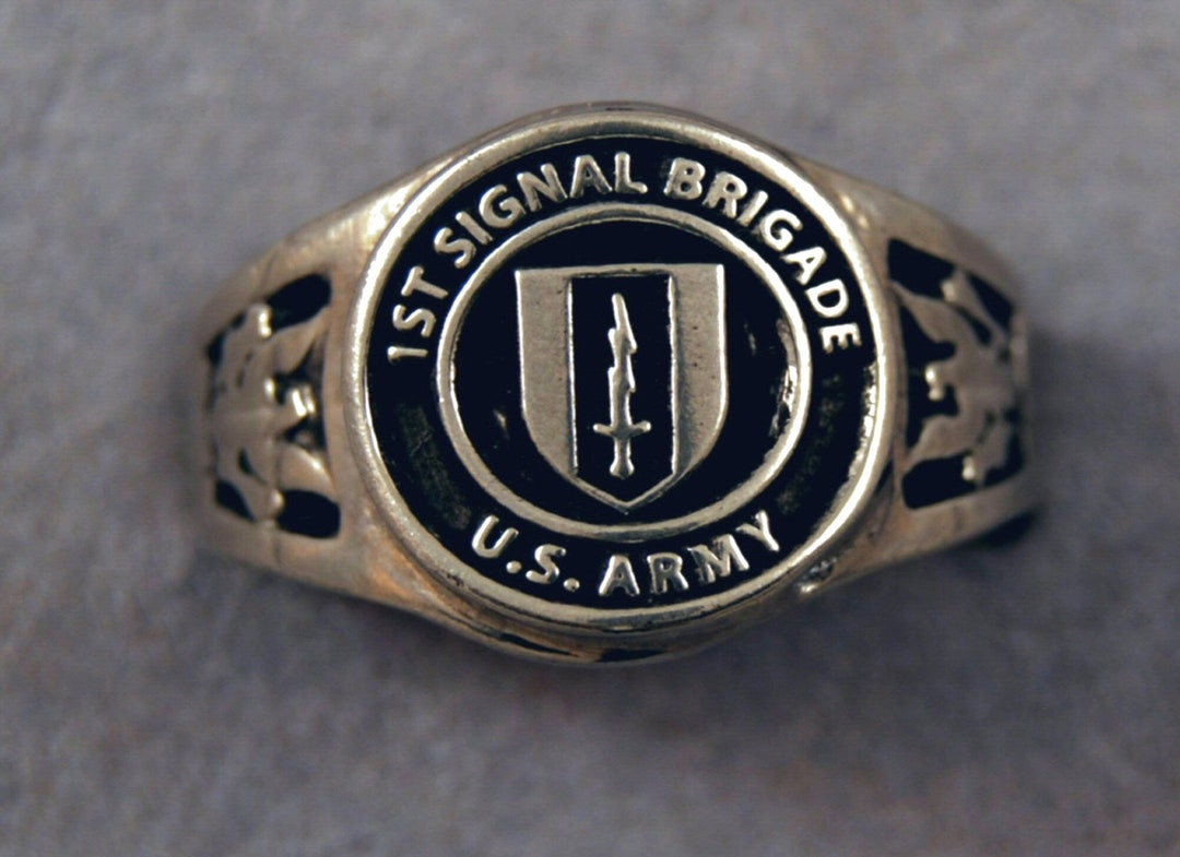 1st Signal Brigade Insignia Ring Signal Service Ring Unit Rings - Etsy