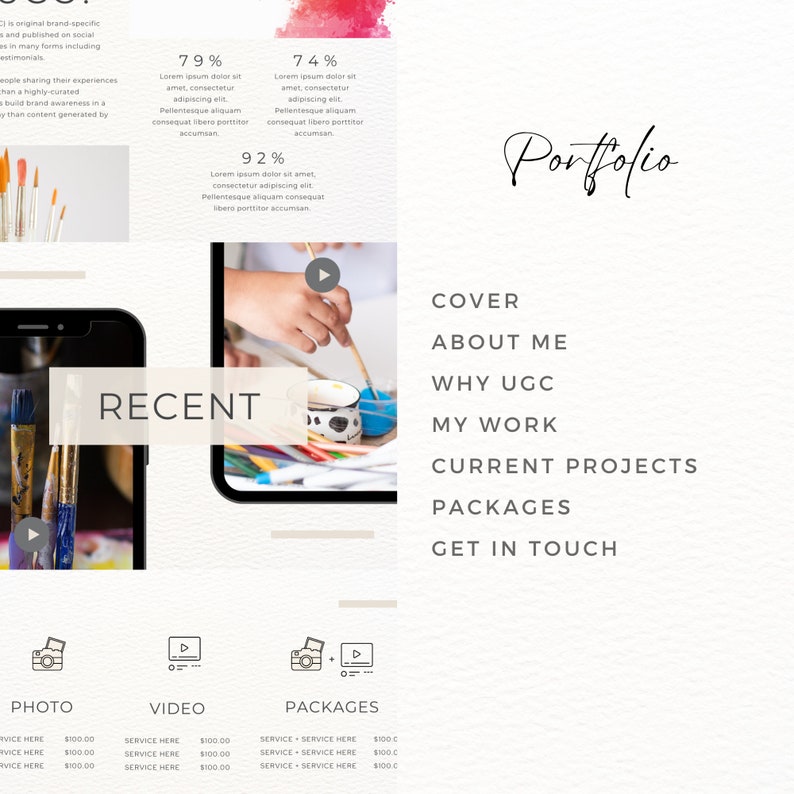 Content Creator, Influencer, Digital Creator, Creator Templates, UGC ...