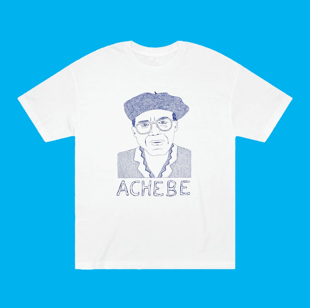Chinua Achebe Tee Shirt, Original Drawing by Timothy Hull - Etsy