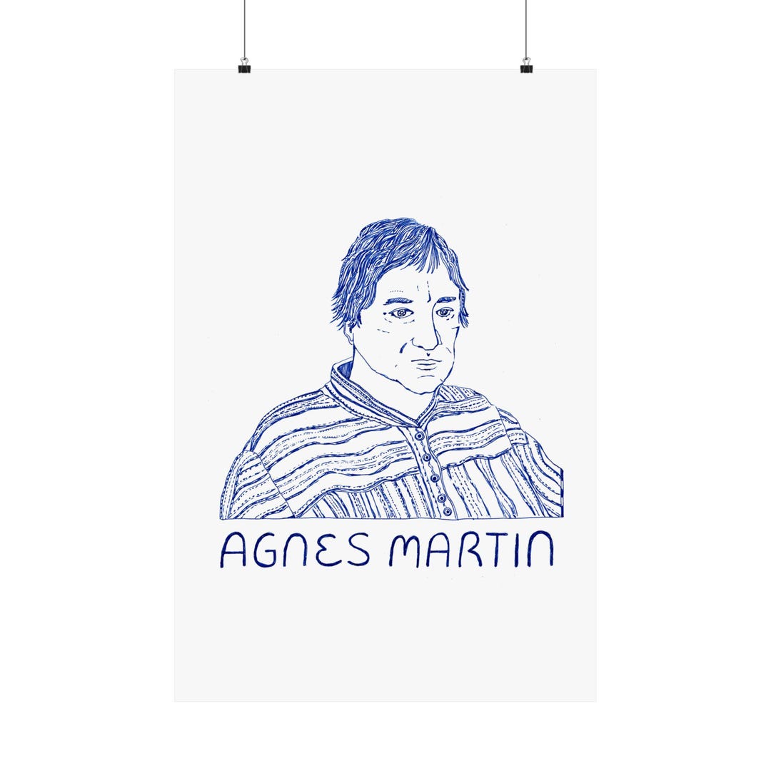 Agnes Martin Print by Timothy Hull, 11x14" Premium Matte Fine Art Print ...