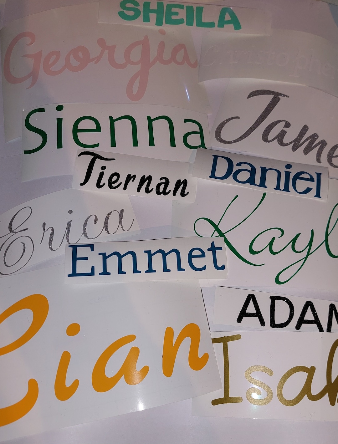 Personalised Vinyl Decals - Etsy