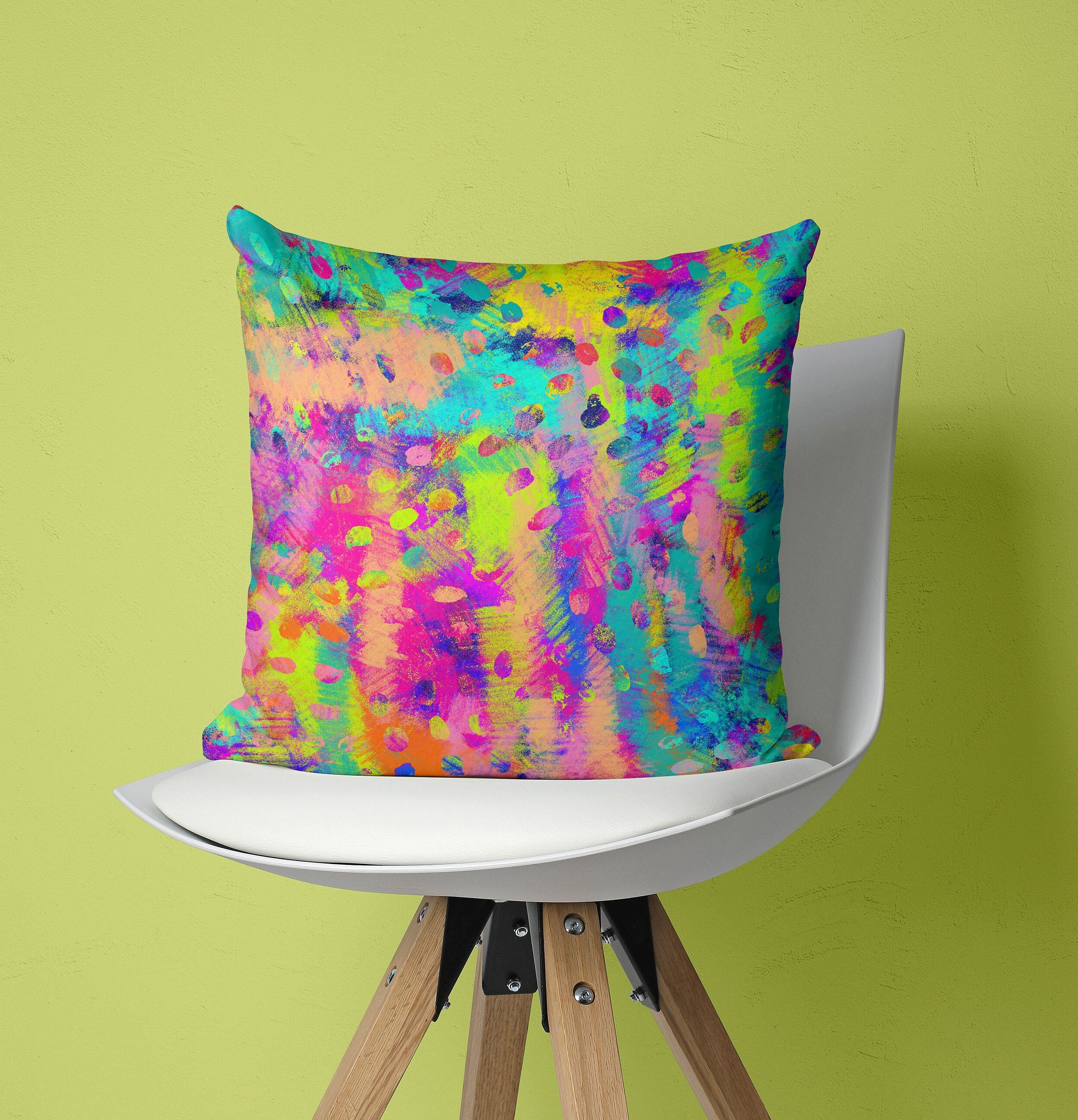 Maximalist Pillow Cover, Multicolor Pillow Cover, Artsy Pillows ...